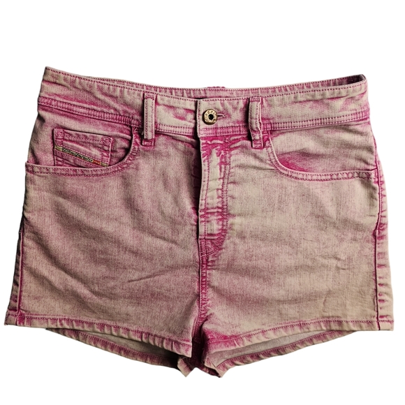 Diesel | Shorts | Diesel High Rise Pink Jeans Shorts | Poshmark
